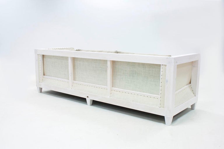 Contemporary Leather Sofa in Deconstructed Design For Sale at 1stDibs