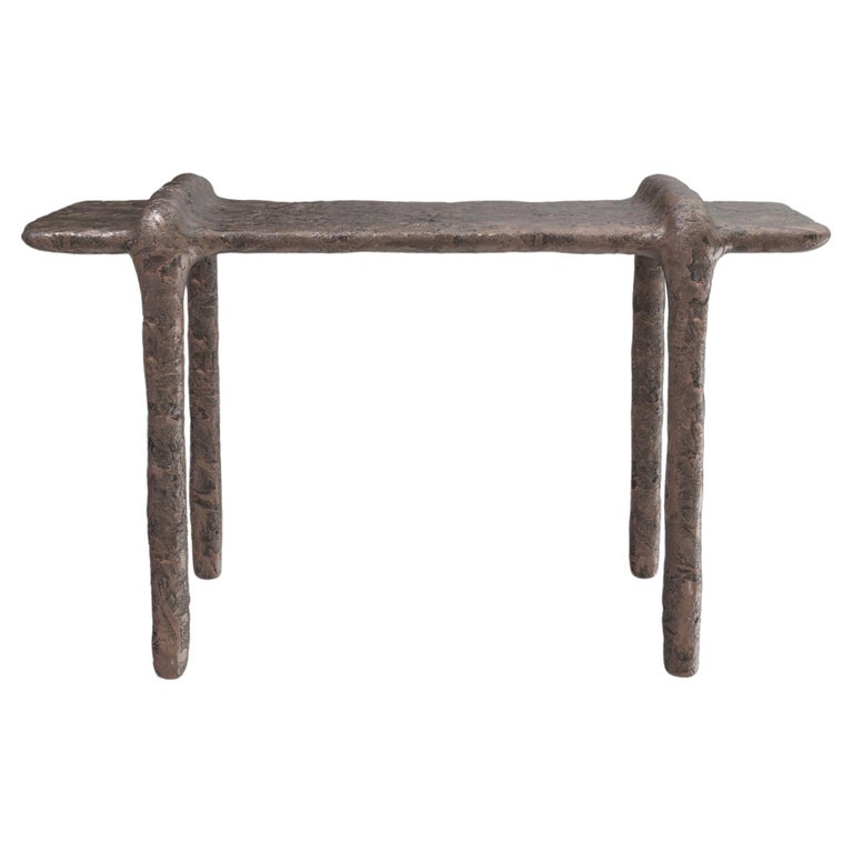 Contemporary Limited Edition Bronze Side Table, Ala V1 by Edizione ...