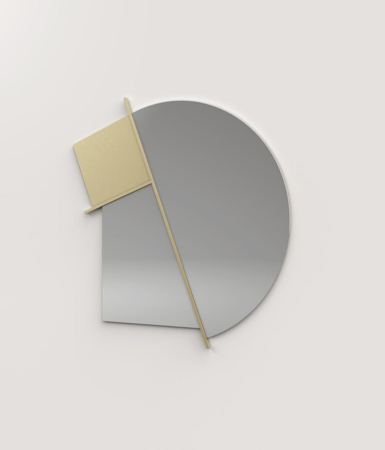 Contemporary Limited Edition Signed Brass Mirror, Nova V1 by Edizione ...