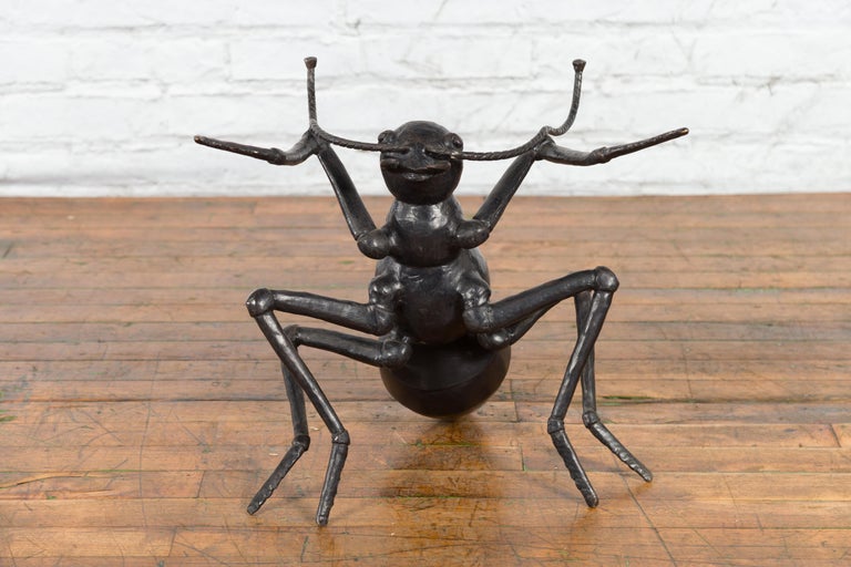 Contemporary Lost Wax Cast Bronze Ant Coffee Table Base Sculpture For ...