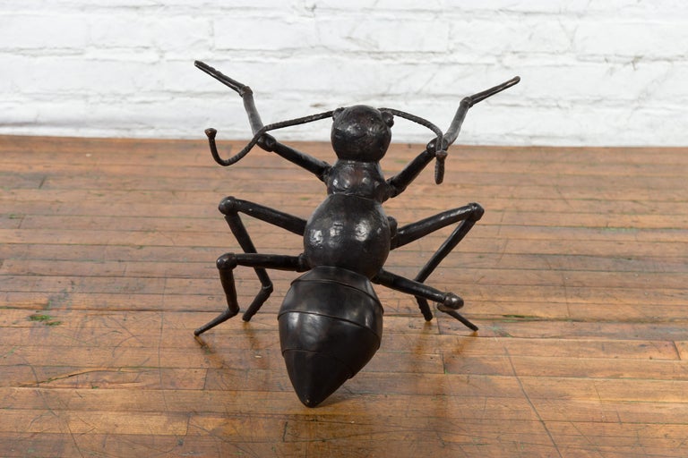 Contemporary Lost Wax Cast Bronze Ant Coffee Table Base Sculpture For ...