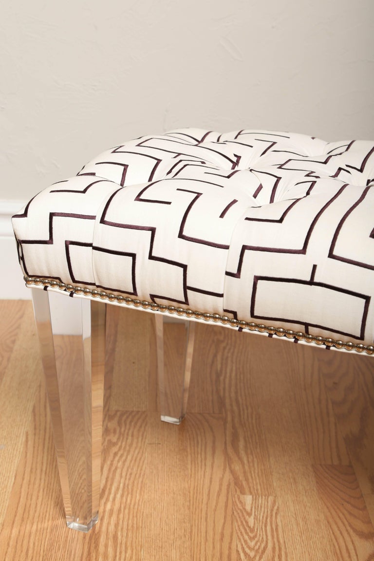 Contemporary Lucite Bench at 1stDibs