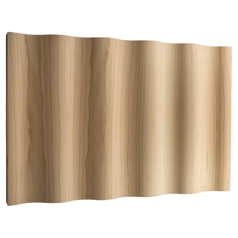 Contemporary Maple Veneer Interior Hang Wall Panel Nami by Hachi ...