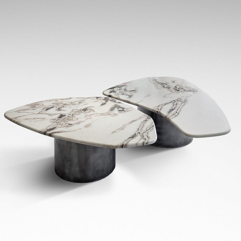 Contemporary Marble Coffee Table, Tectra 2 by Adam Court for Okha For ...