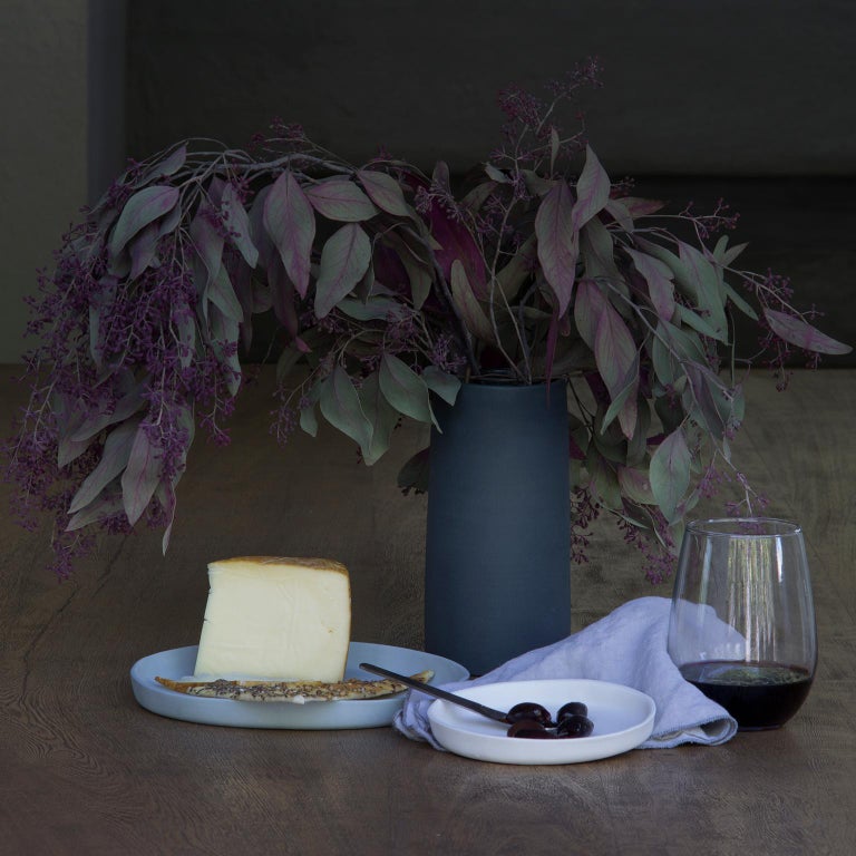 Contemporary Service Plates Matte Grey Porcelain For Sale at 1stDibs