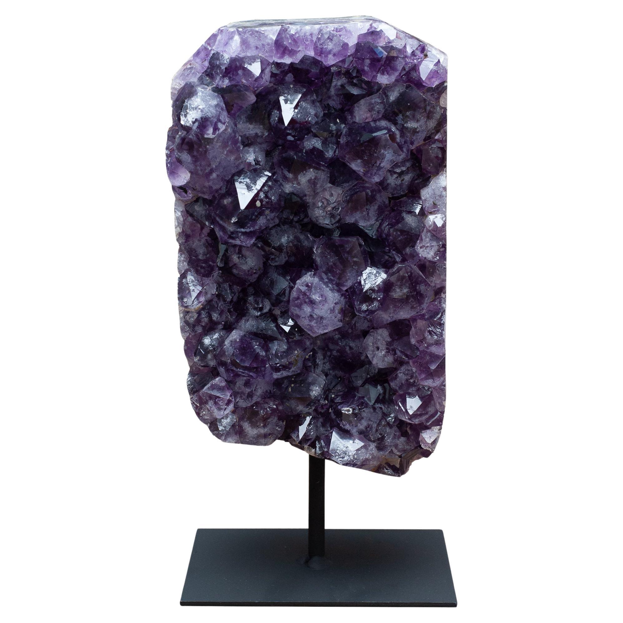 Deep Purple Beautifully Shaped Amethyst Cluster with Stalactites on ...