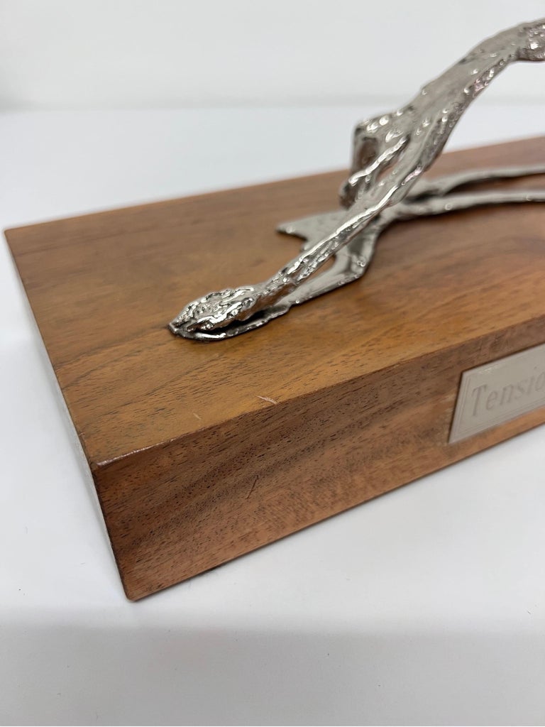 Contemporary Metal Sculpture Titled "Tension in Repose" For Sale at 1stDibs