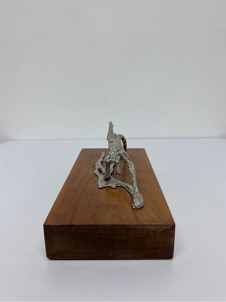 Contemporary Metal Sculpture Titled "Tension in Repose" For Sale at 1stDibs