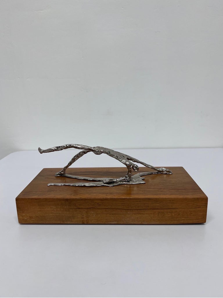 Contemporary Metal Sculpture Titled "Tension in Repose" For Sale at 1stDibs