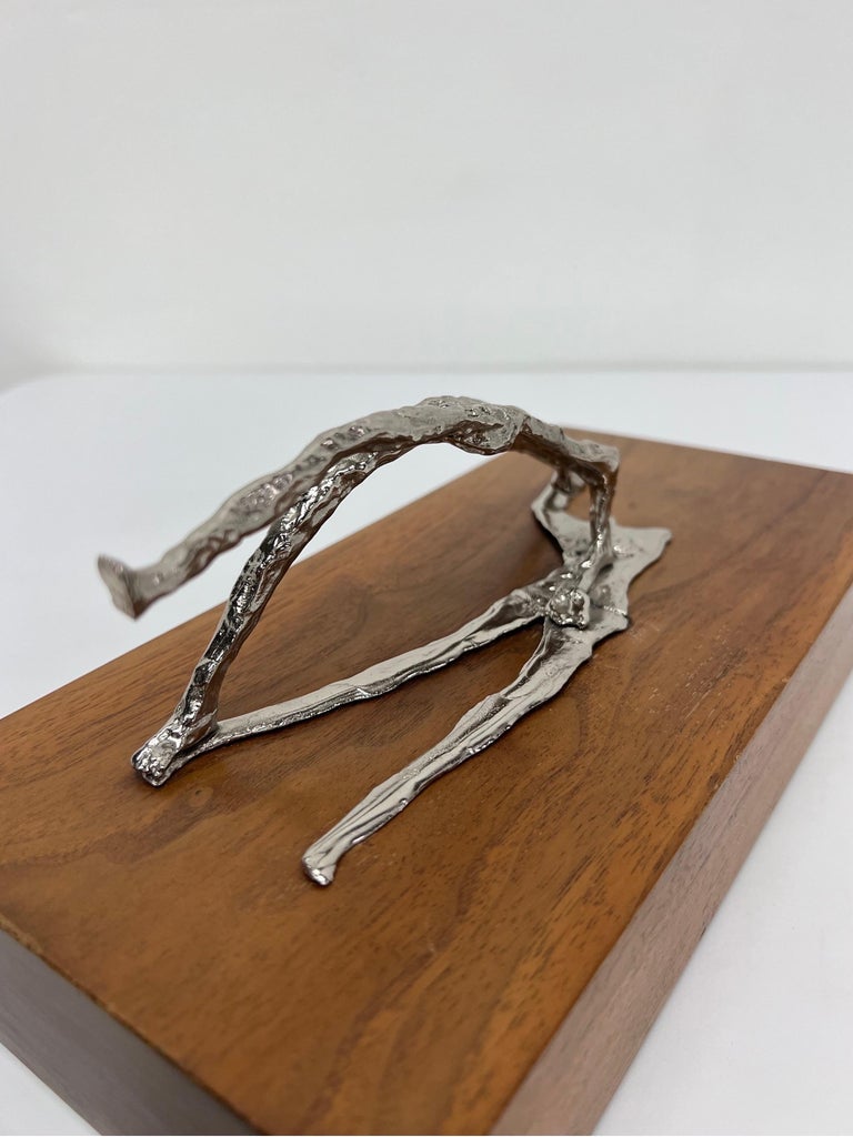 Contemporary Metal Sculpture Titled "Tension in Repose" For Sale at 1stDibs