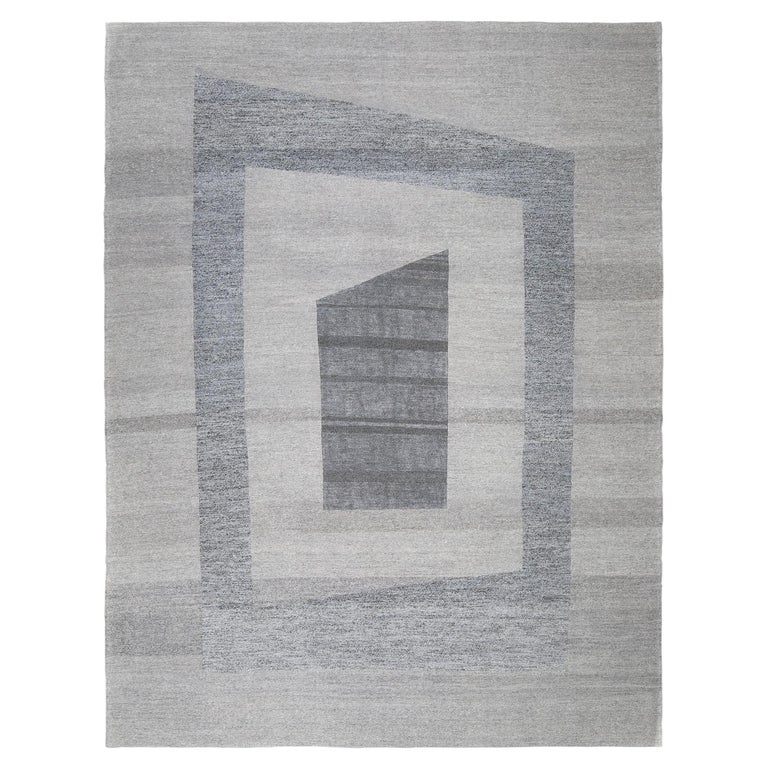 Contemporary Minimalist Flatweave Rug For Sale at 1stDibs