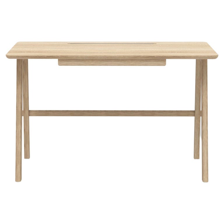 Contemporary minimalist handcrafted wooden Javo Desk with Drawer For ...