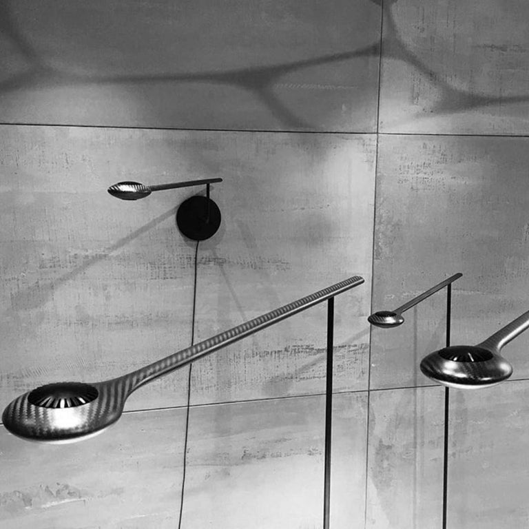 Contemporary Minimalistic Carbon Wall Light / High Tech LED Wall Lamp ...