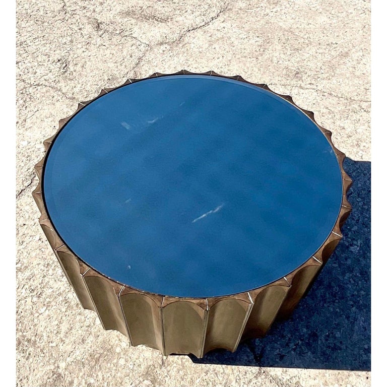 Contemporary Mirrored Gear Shift Coffee Table at 1stDibs