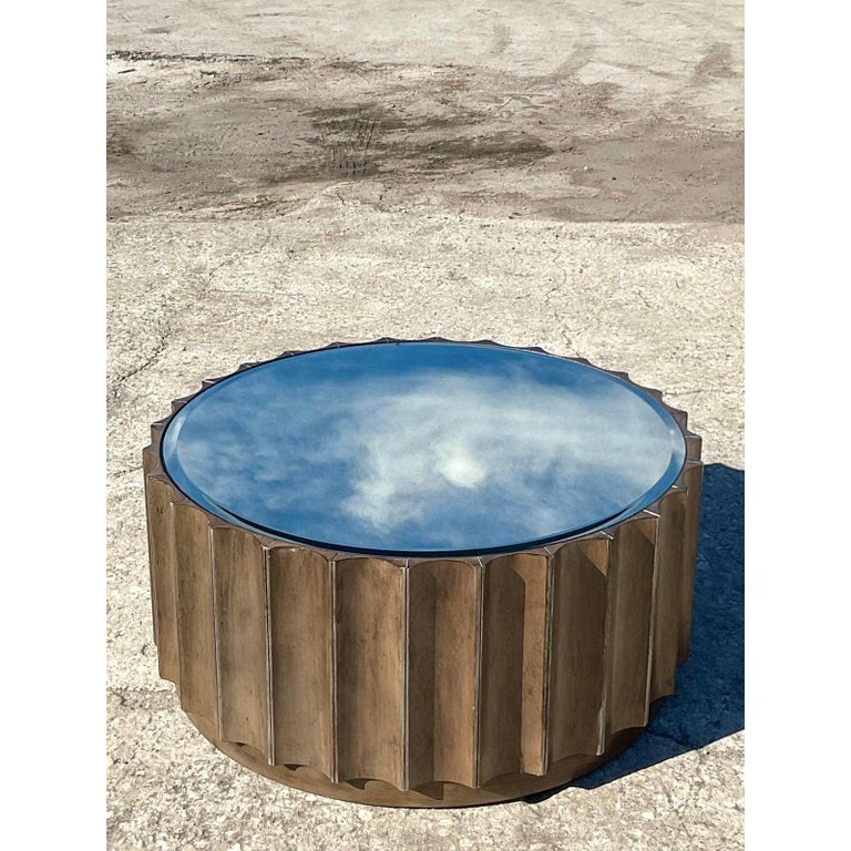Contemporary Mirrored Gear Shift Coffee Table at 1stDibs