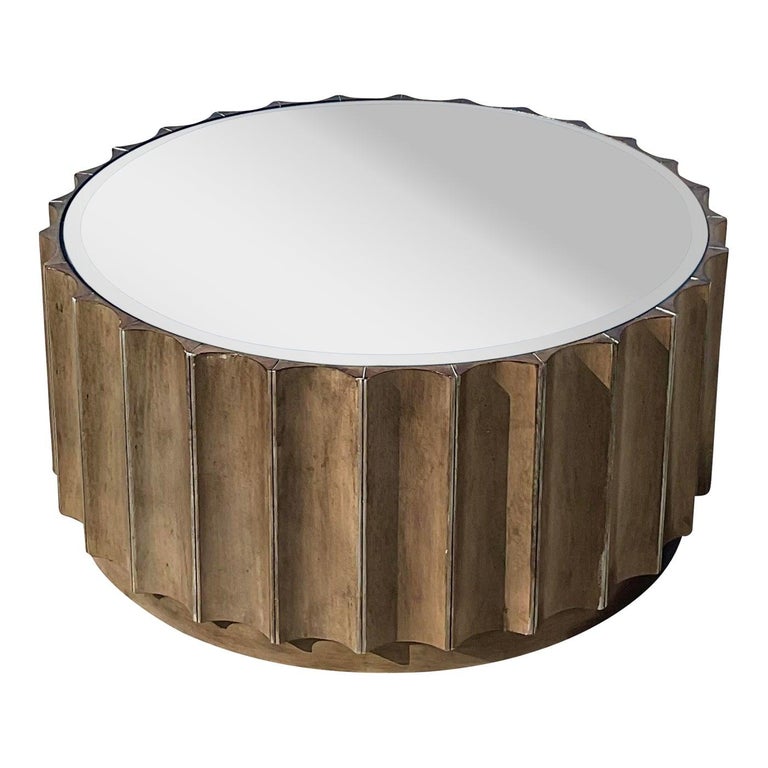Contemporary Mirrored Gear Shift Coffee Table at 1stDibs