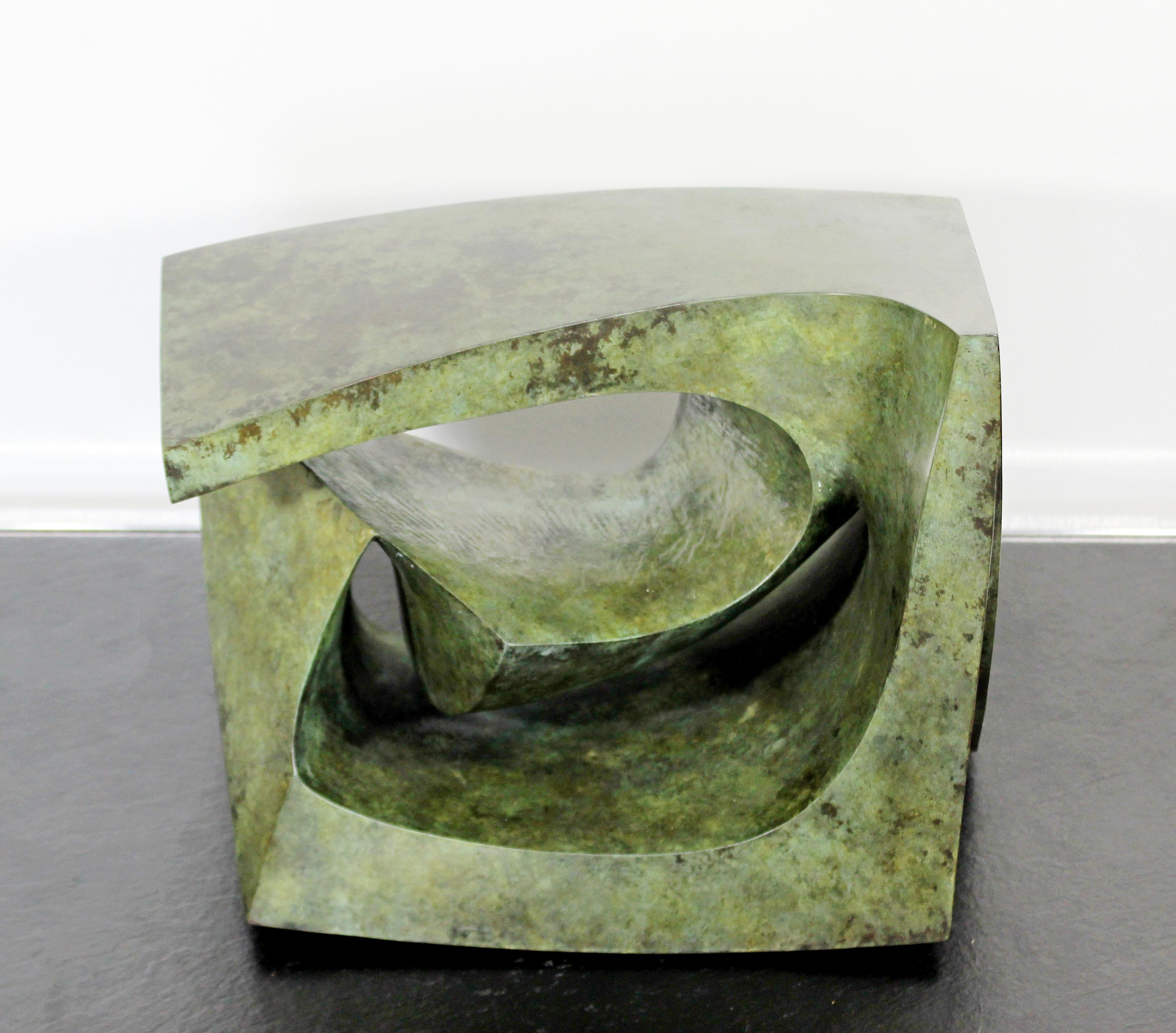 Contemporary Modern Abstract Bronze Table Sculpture Signed Deborah ...