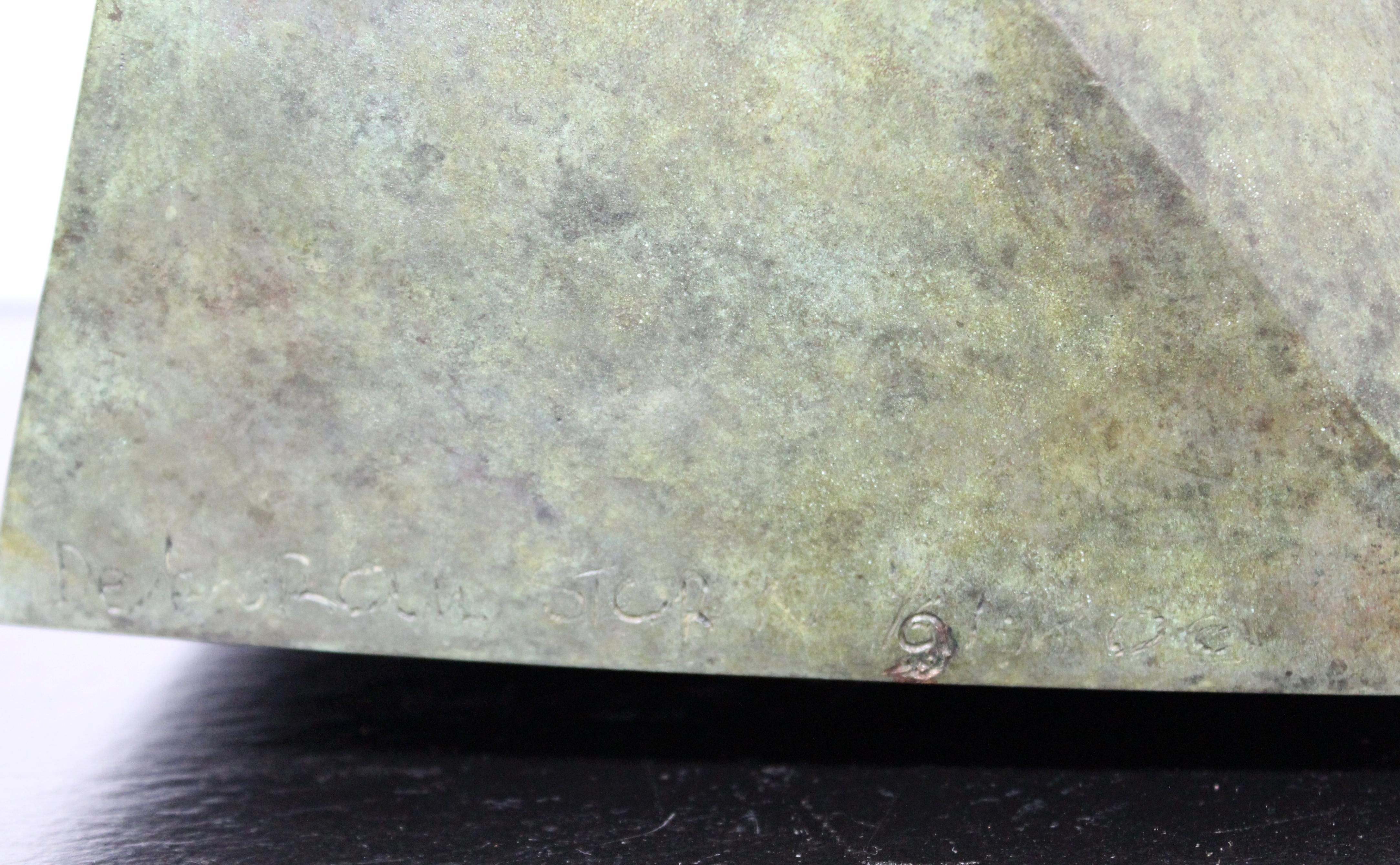Contemporary Modern Abstract Bronze Table Sculpture Signed Deborah ...