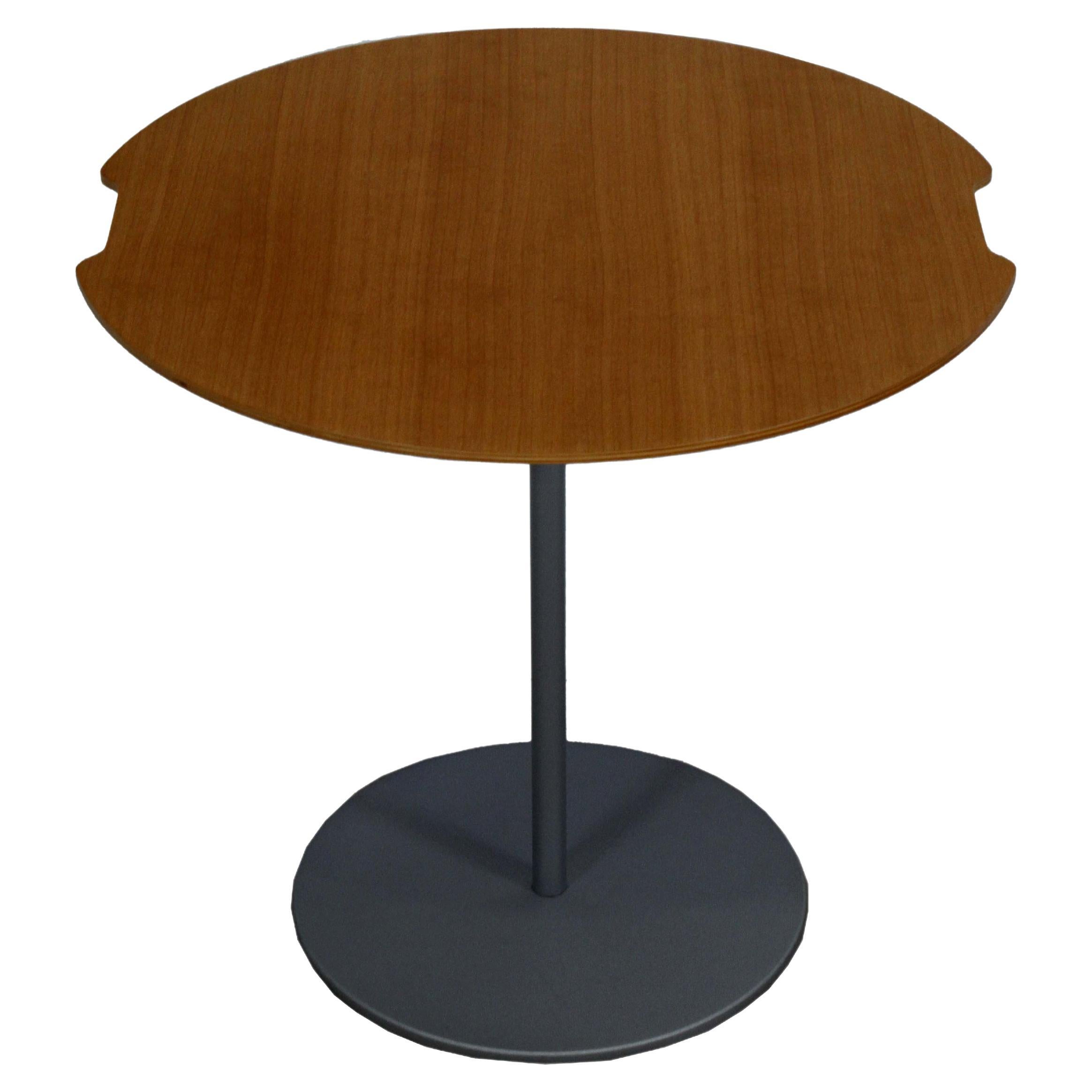Cassina Wood And Steel Side Table, 20th C For Sale at 1stDibs