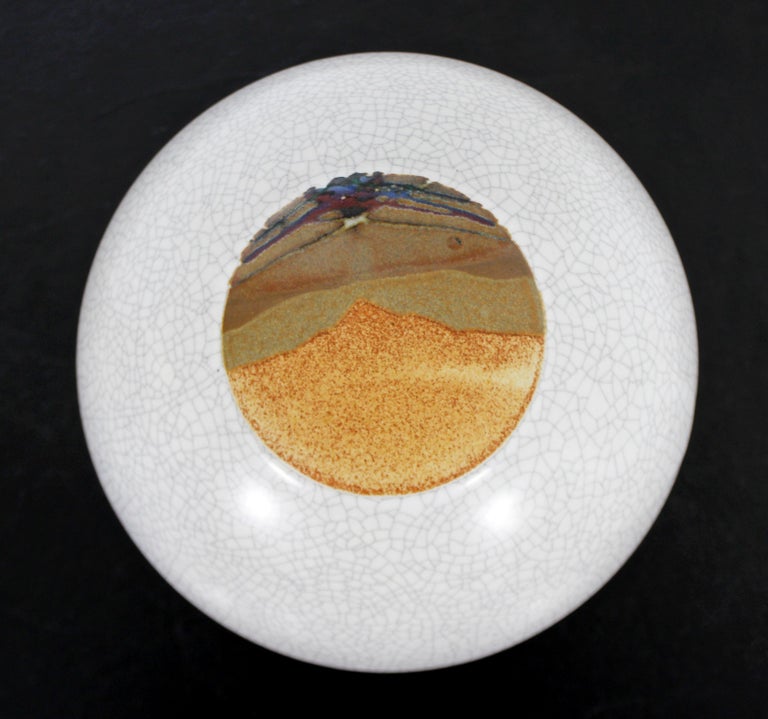 Contemporary Modern Ceramic Covered Lidded Vessel Bowl by Rob Wiedmaier ...