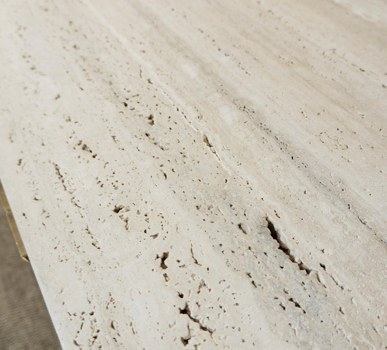 Contemporary modern italian sideboard in wood and travertin top For ...