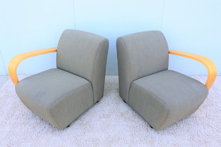 Contemporary Modern Jack Cartwright Modular Riley Lounge Chairs, a Pair ...