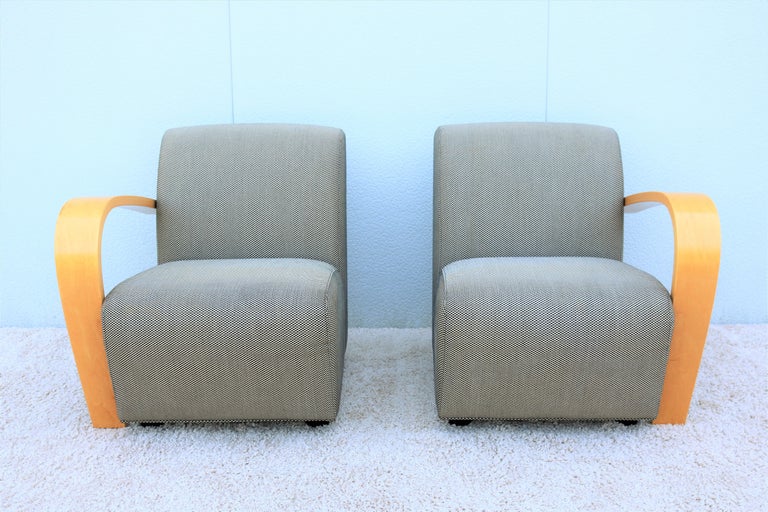 Contemporary Modern Jack Cartwright Modular Riley Lounge Chairs, a Pair ...