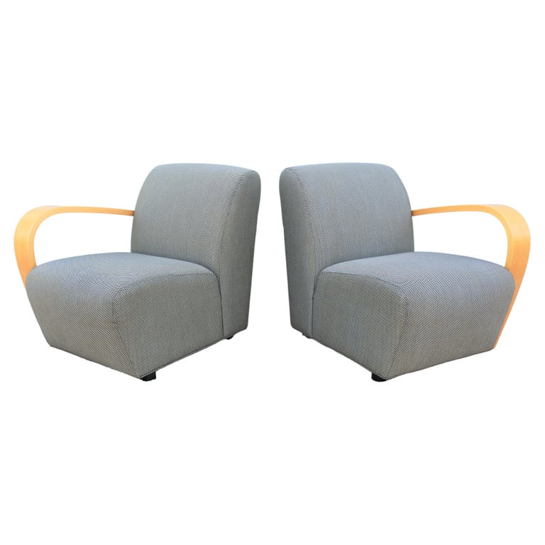 Contemporary Modern Jack Cartwright Modular Riley Lounge Chairs, a Pair ...