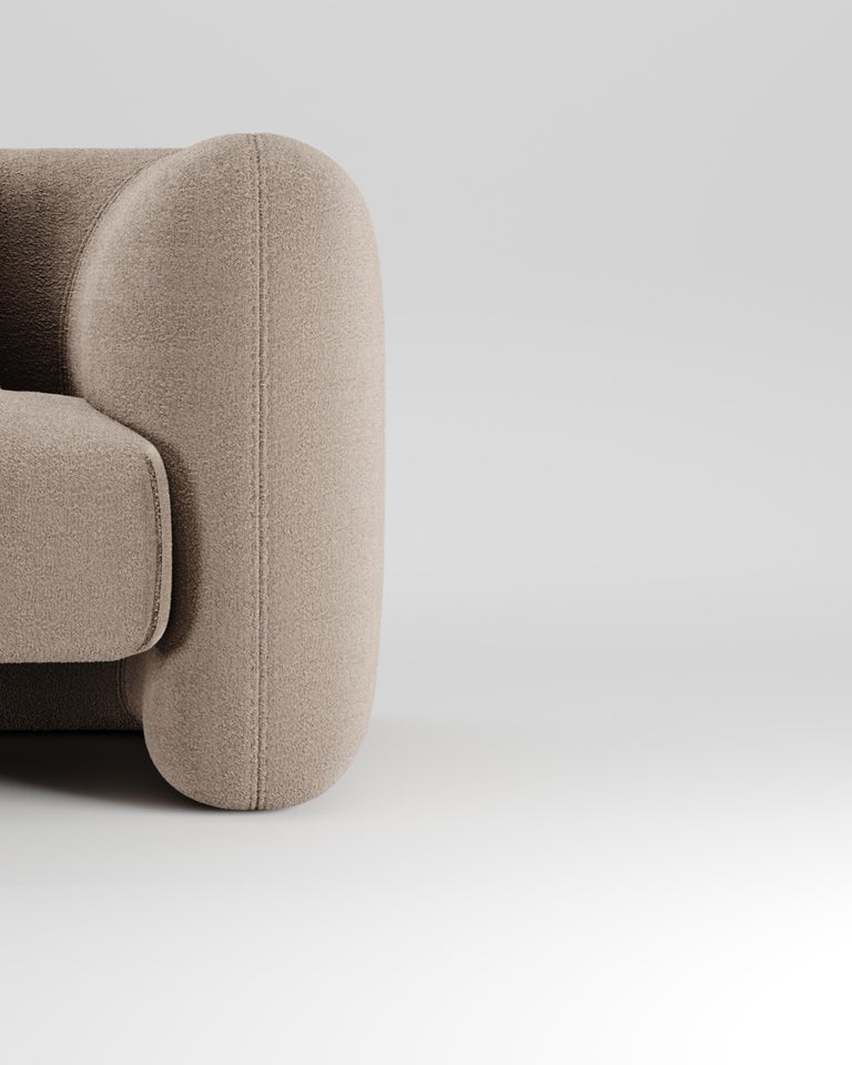 Contemporary Modern Jacob Sofa in Boucle Fabric by Collector Studio For ...