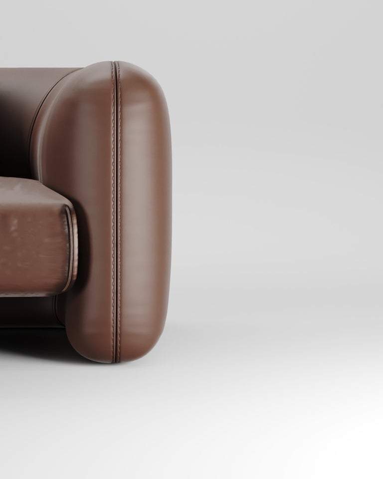 Contemporary Modern Jacob Sofa in Leather by Collector Studio For Sale ...