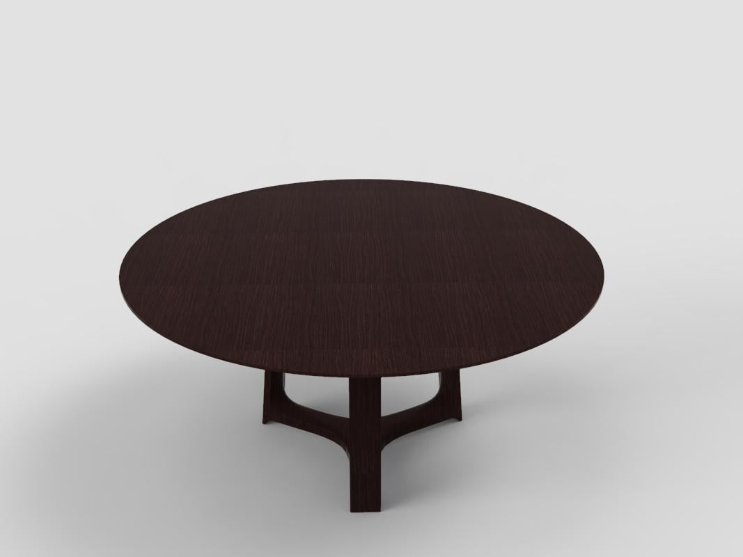 Contemporary Modern Jasper Dining Table in Dark Oak by Collector Studio ...