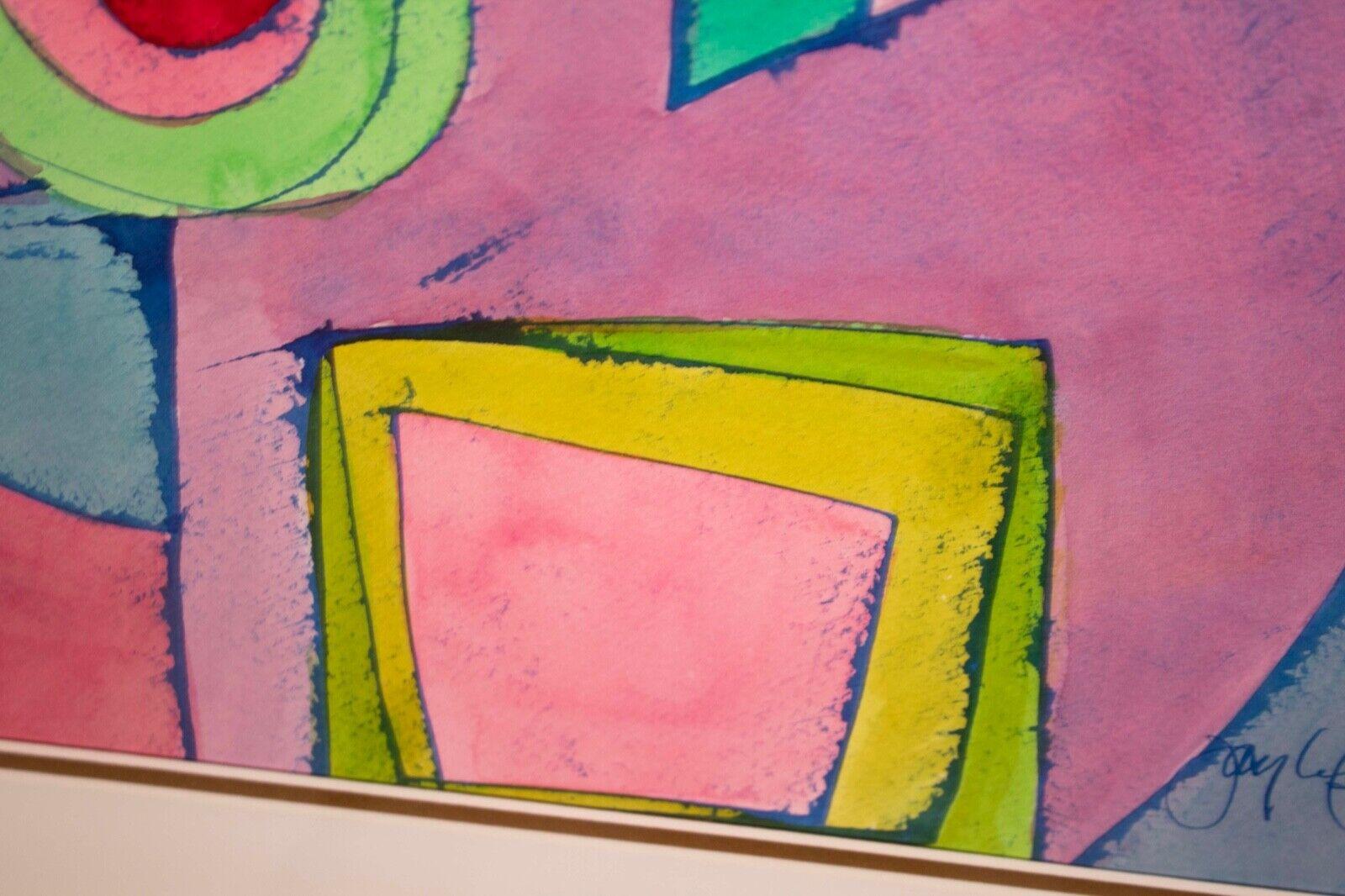 Contemporary Modern Jay Lefkowitz "Star Cluster" mixed media art on ...