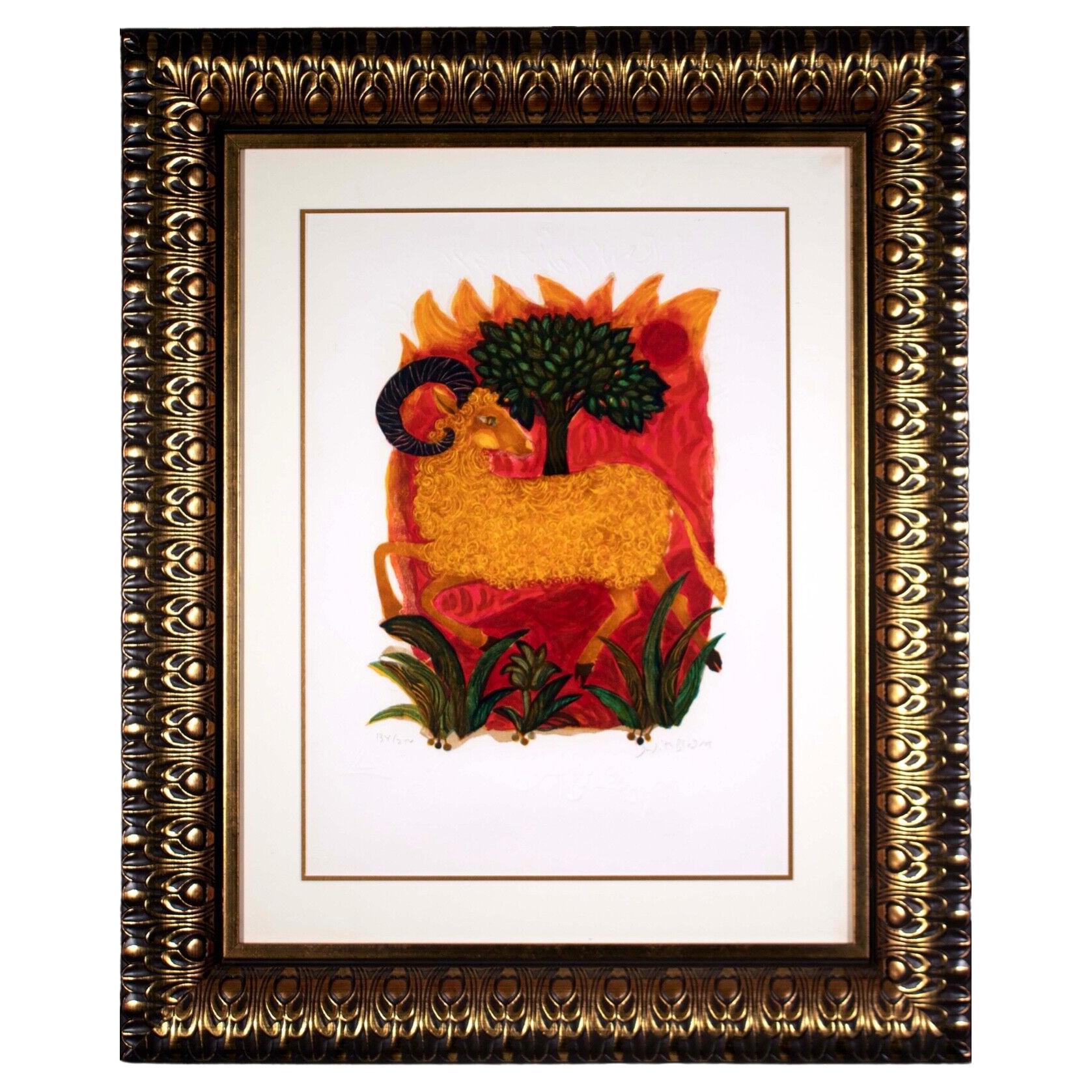 Contemporary Modern Framed Signed Hiro Yamagata Lithograph 27/100 at ...