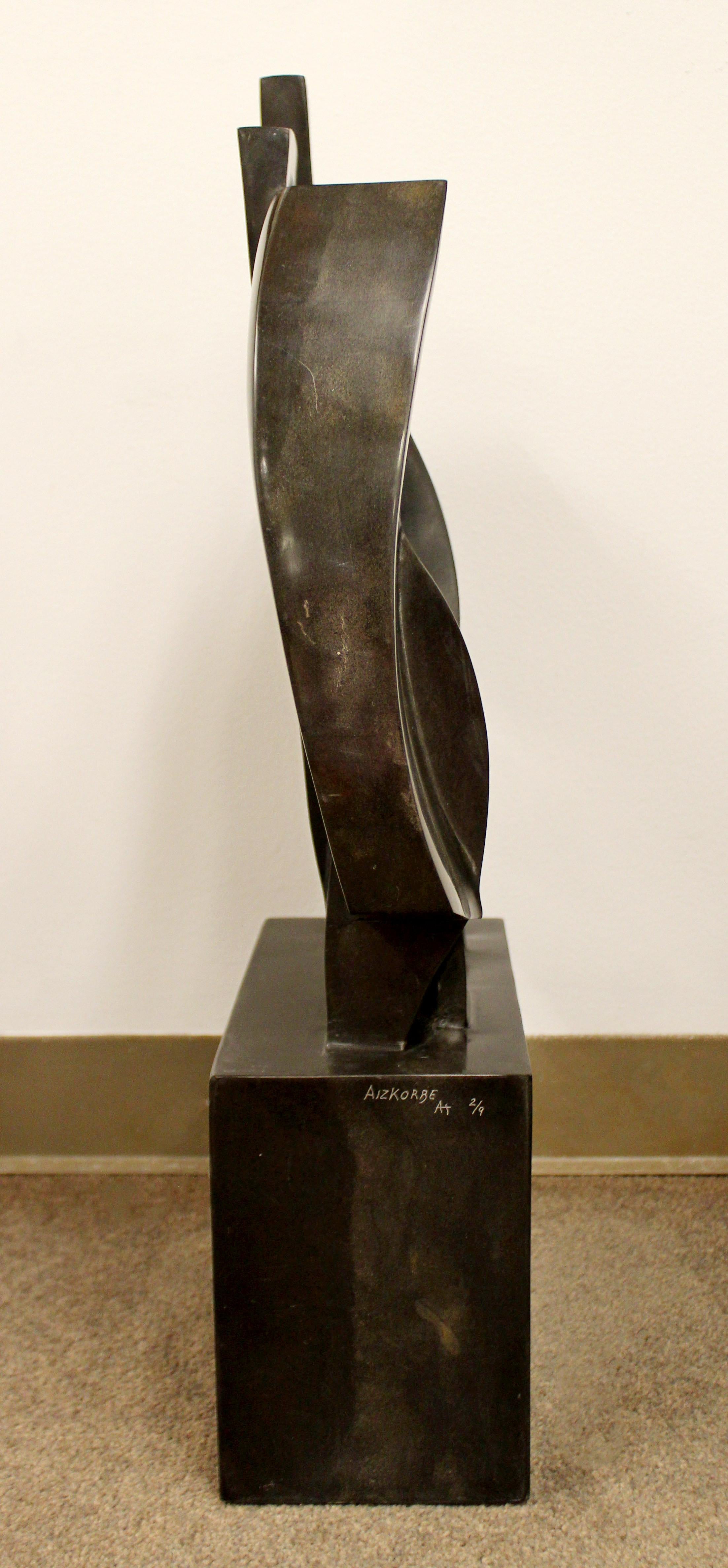Contemporary Modern Marble Abstract Table Sculpture Signed Faustino ...