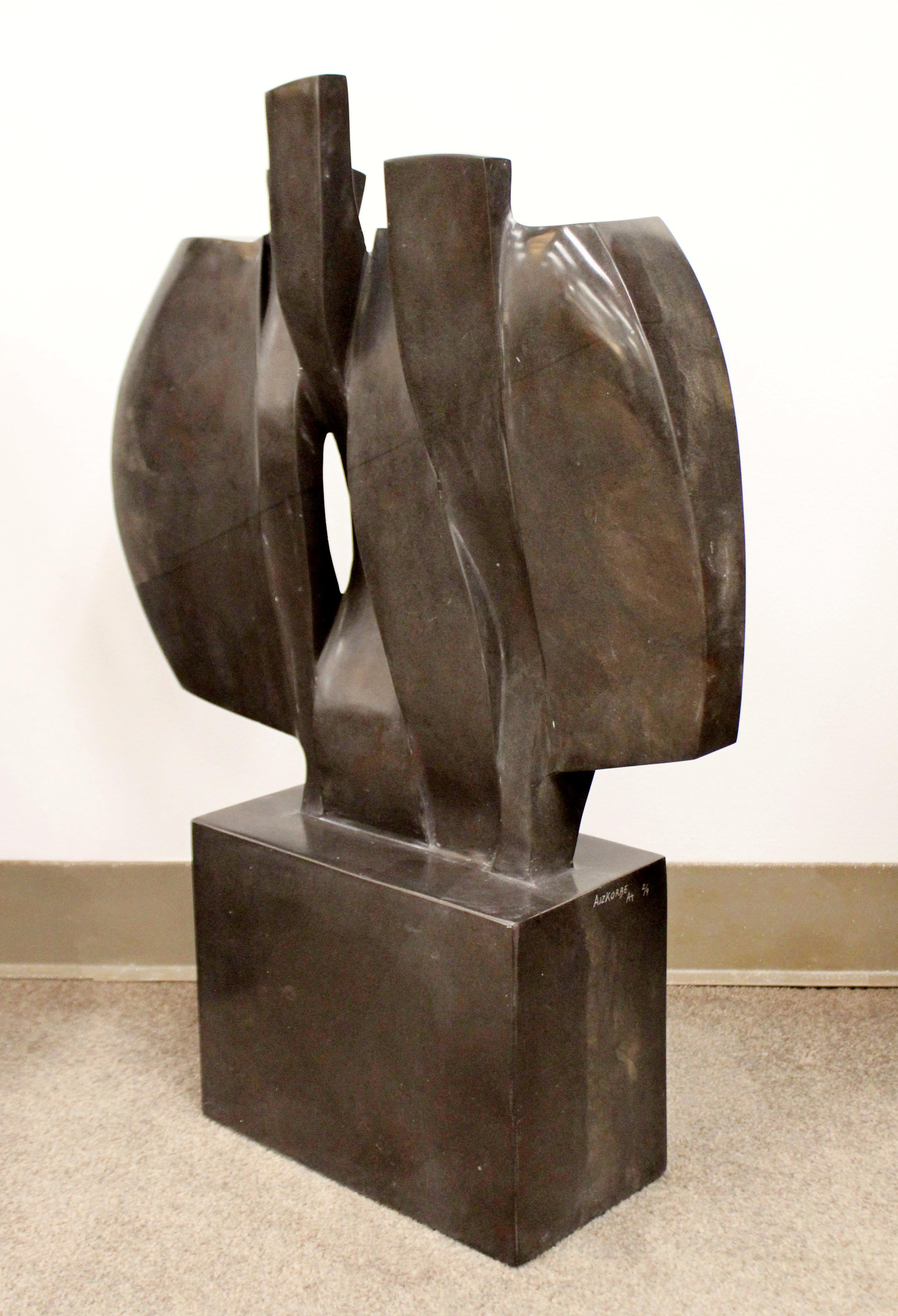 Contemporary Modern Marble Abstract Table Sculpture Signed Faustino ...