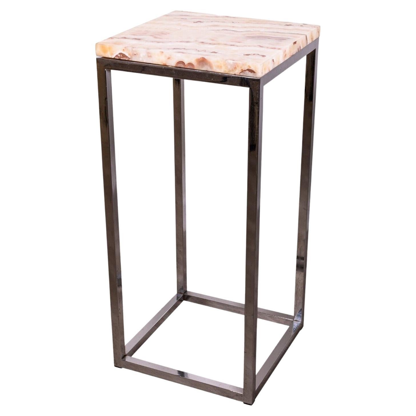 Contemporary Modern Square Lighted Display Pedestal Table at 1stDibs ...