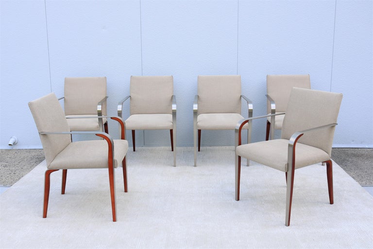 Contemporary Modern Mark Goetz for Bernhardt Design Aria Armchairs ...