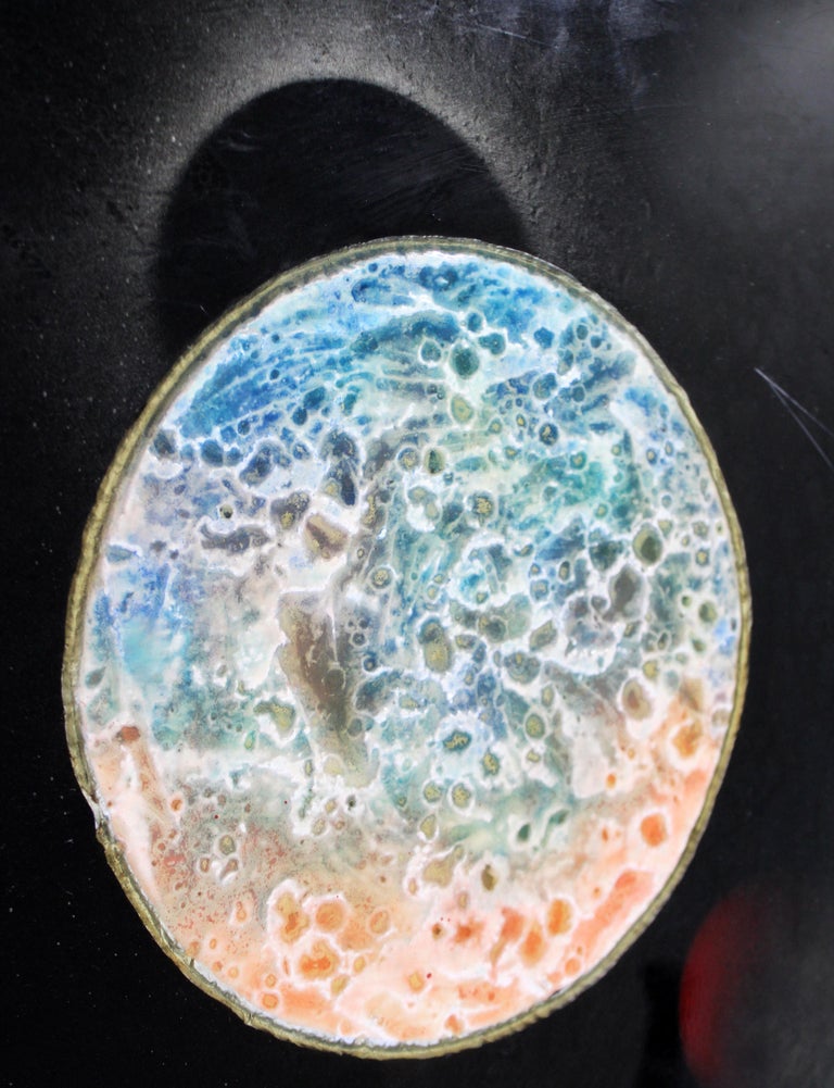 Contemporary Modern Memphis Style Acrylic Art Signed S.A. Scolin ...