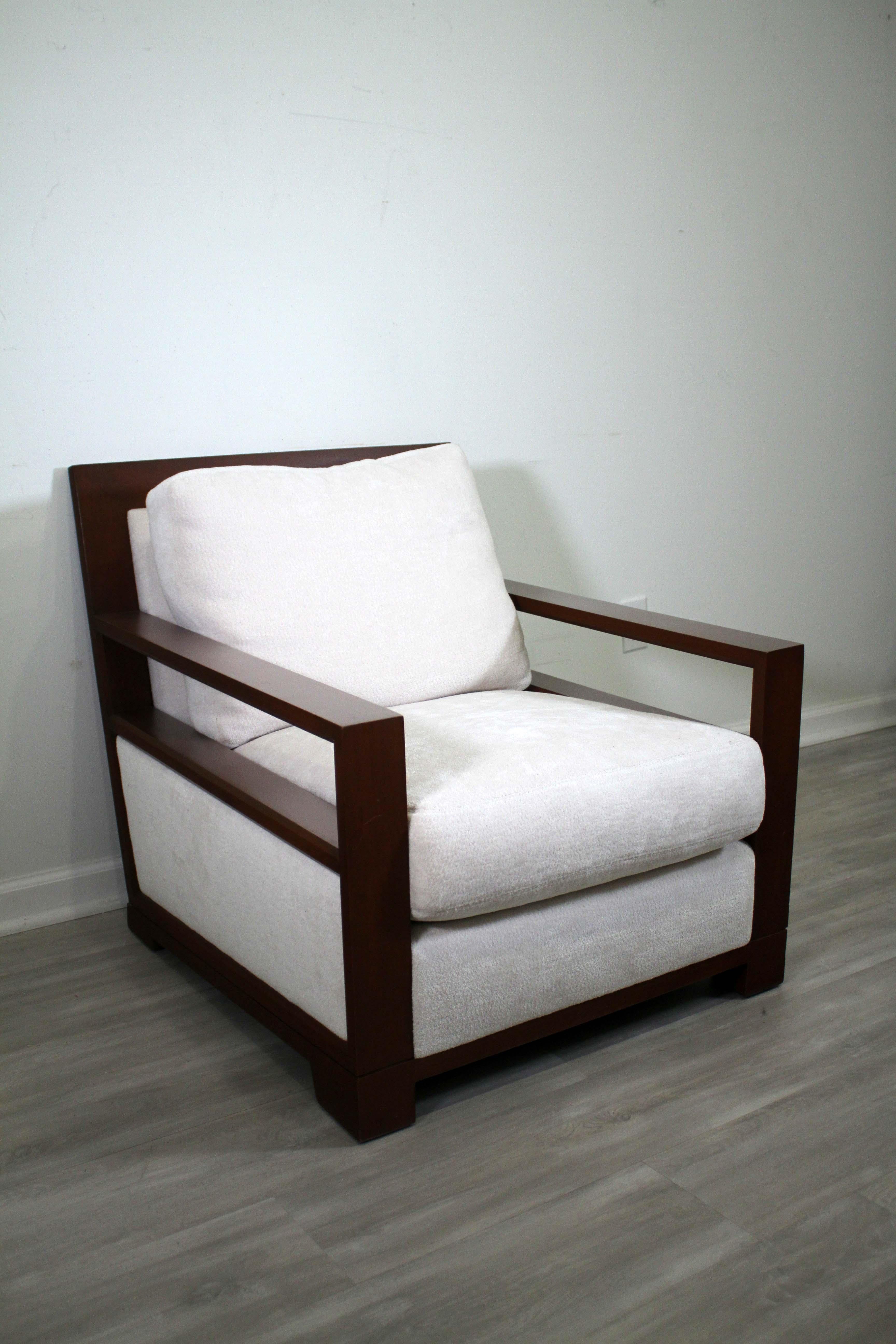 Contemporary Modern Pair of Ted Boerner Portrait Club Chairs For Sale ...