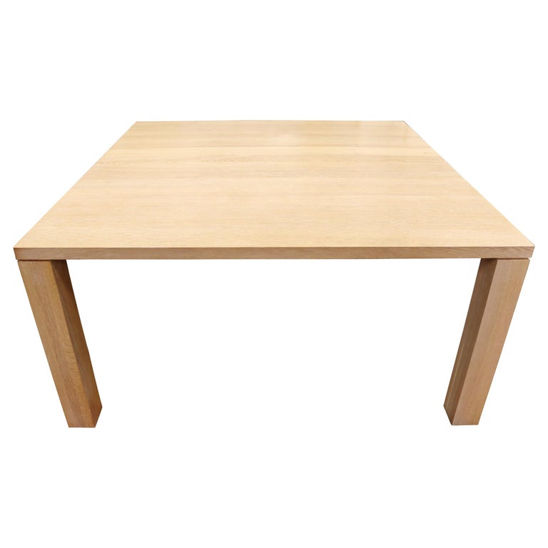 Contemporary Modern Parsons Large Oak Wood Dinette Dining Conference ...