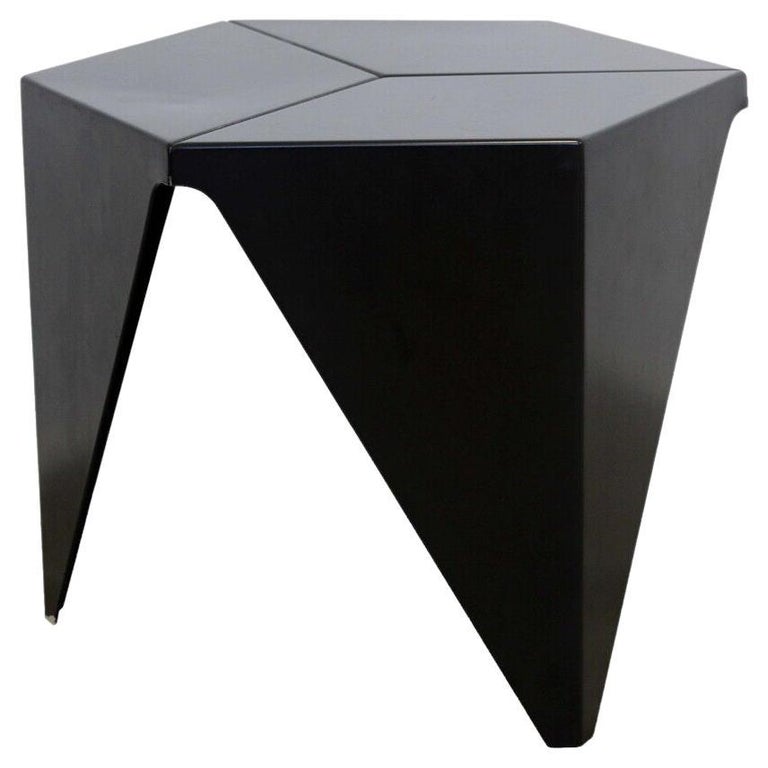 Contemporary Modern Prismatic Black Side Metal Table by Vitra at 1stDibs