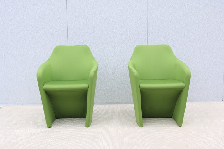 Contemporary Modern Simon Pengelly for Allermuir Venus Green Tub Chairs ...