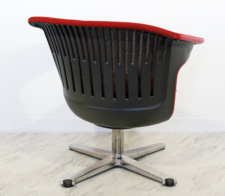 Contemporary Modern Steelcase i2i Ergonomic Swivel Office Armchair Red ...