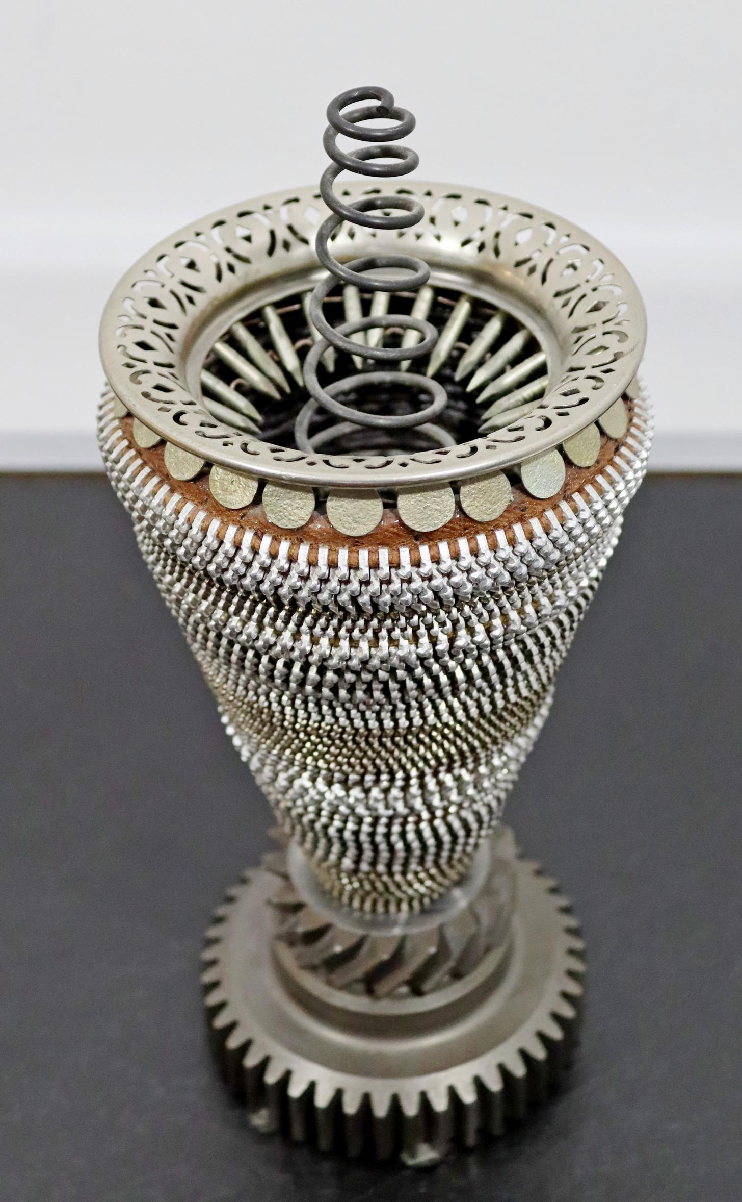 Contemporary Modern Susie Colquitt Dog Series #2 Zippers Metal ...