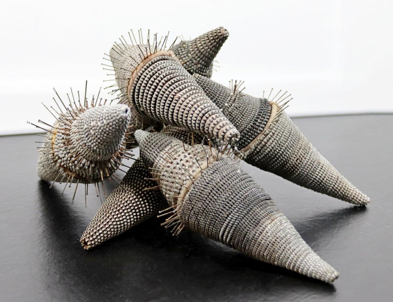 Contemporary Modern Susie Colquitt Set of 6 Zippers Metal Sculpture For ...