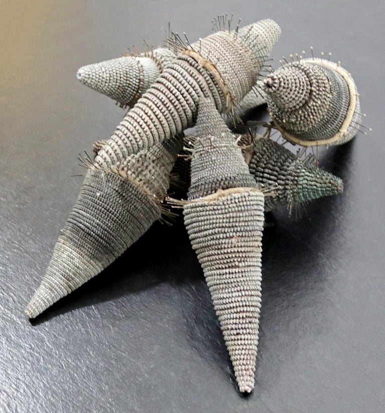 Contemporary Modern Susie Colquitt Set of 6 Zippers Metal Sculpture For ...