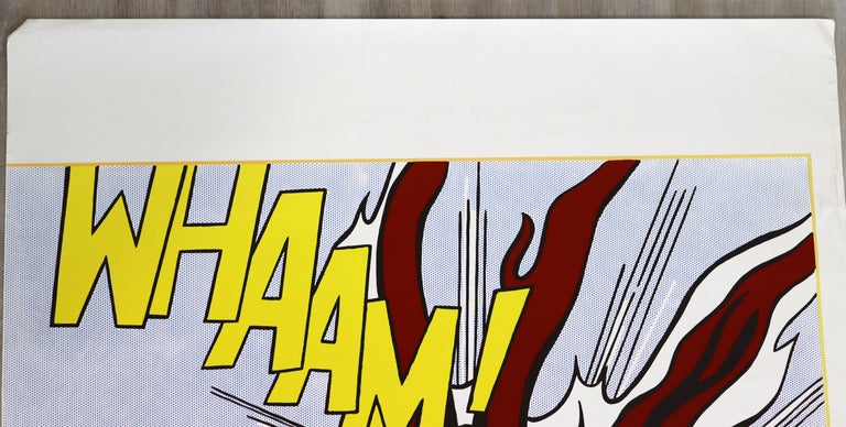 Contemporary Modern Unframed Roy Lichtenstein Whaam Pop Art Vintage ...