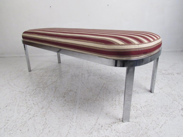 Contemporary Modern Upholstered Bench at 1stDibs