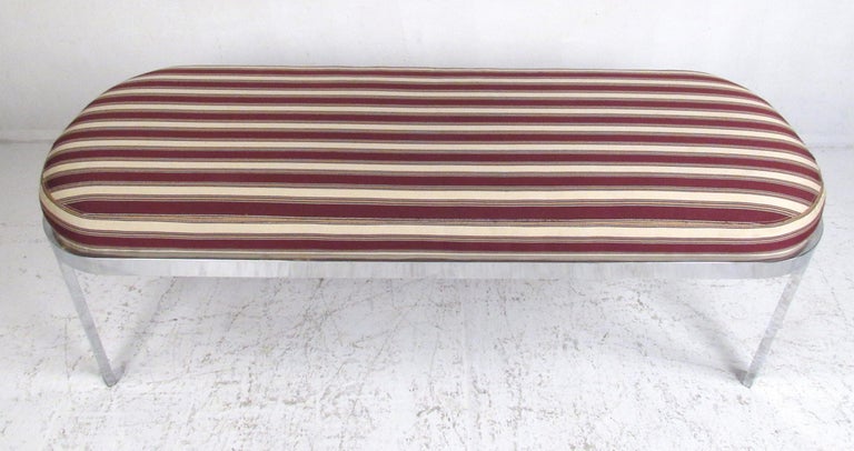 Contemporary Modern Upholstered Bench at 1stDibs