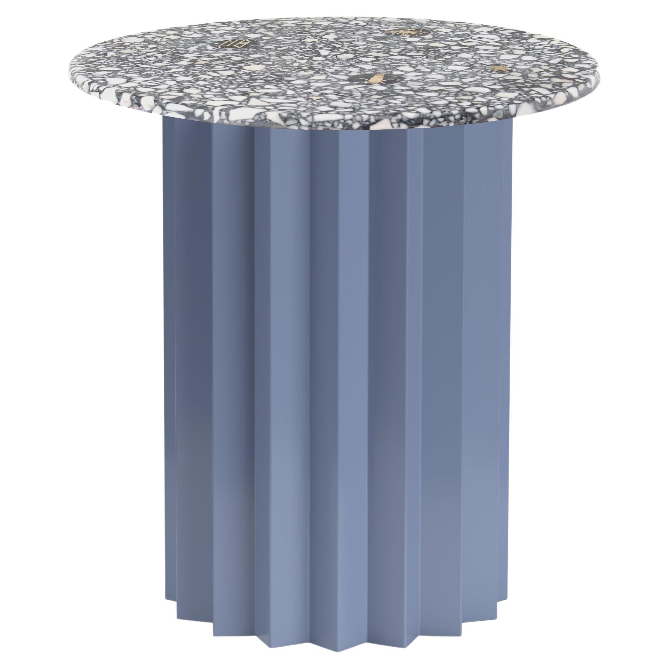 Vintage Terrazzo Top Table with Refinished Base at 1stDibs